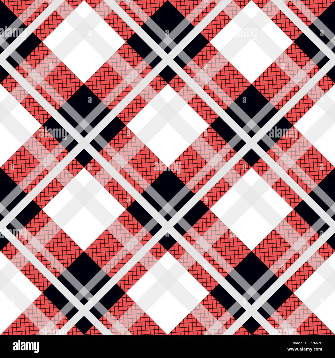 Menzies tartan black red kilt diagonal fabric texture background ...
