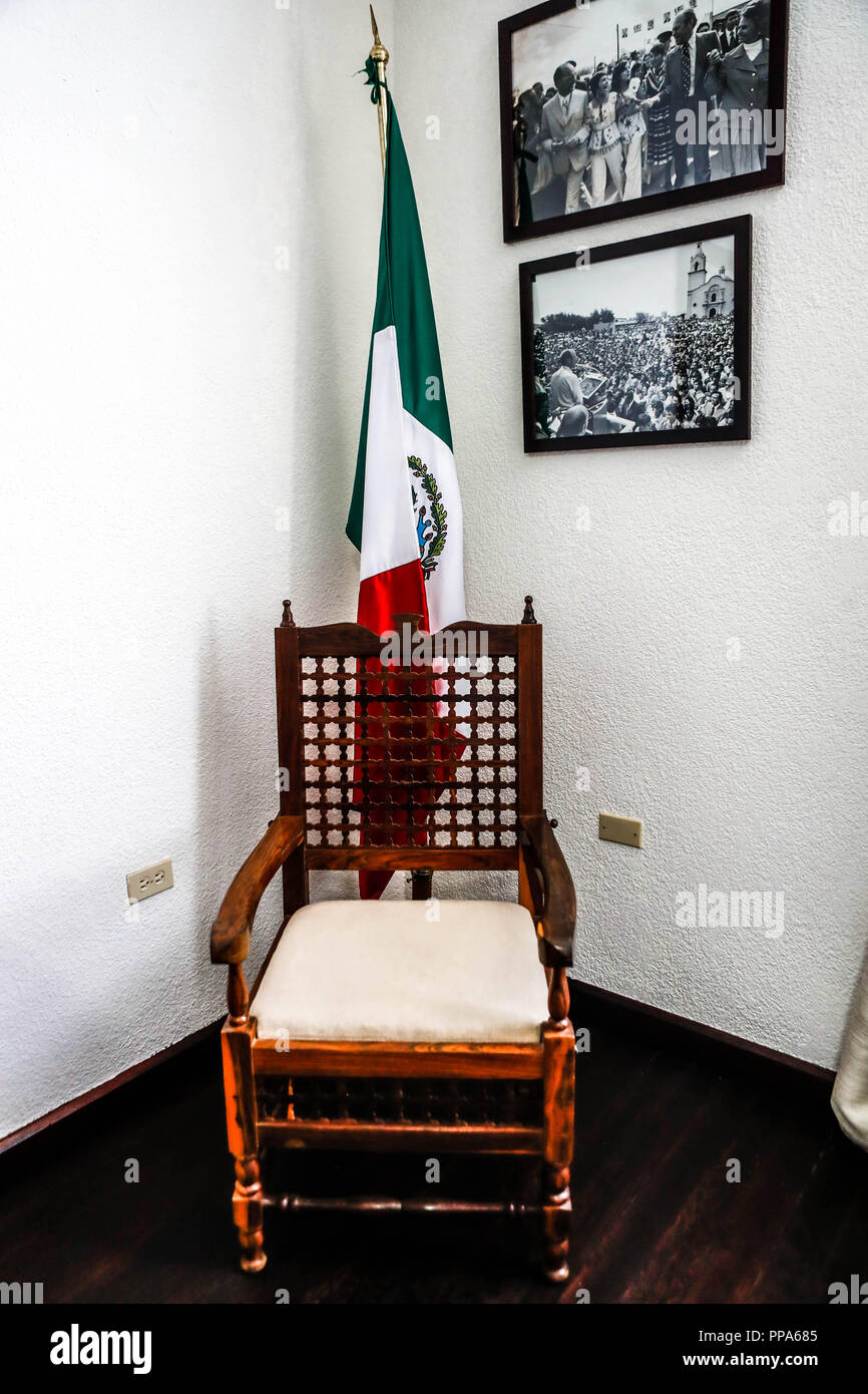 Decoration of the interiors of the Municipal Palace of Magdalena. Chair ...