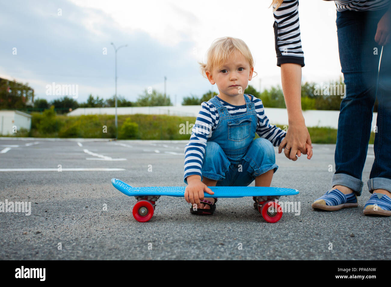 The end of penny board walk in the summer outdoors Stock Photo - Alamy