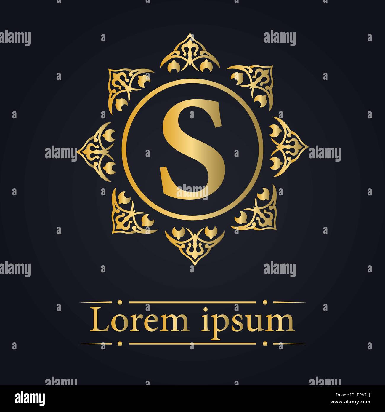Monogram Logo High Resolution Stock Photography and Images - Alamy