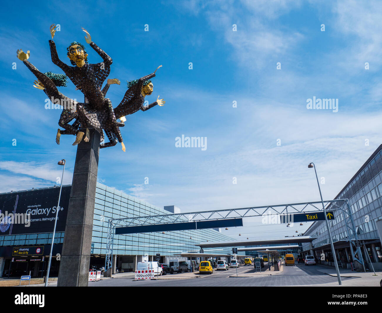 Sculpture, Copenhagen Airport, Copenhagen, Amager, Denmark, Europe ...