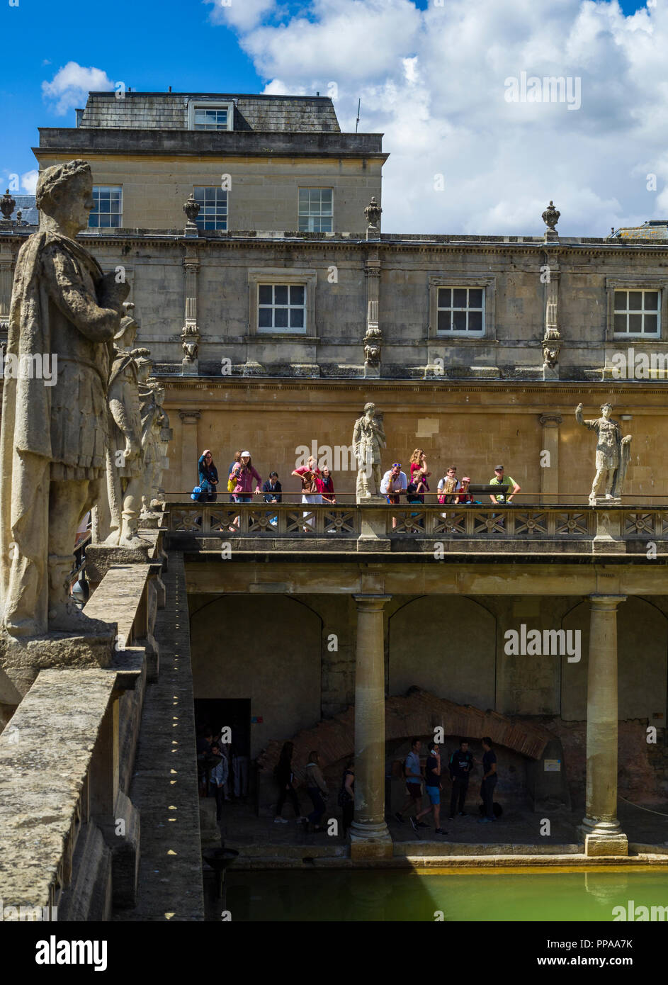 Victorian statues of Roman emperors and governors on the Terrace ...