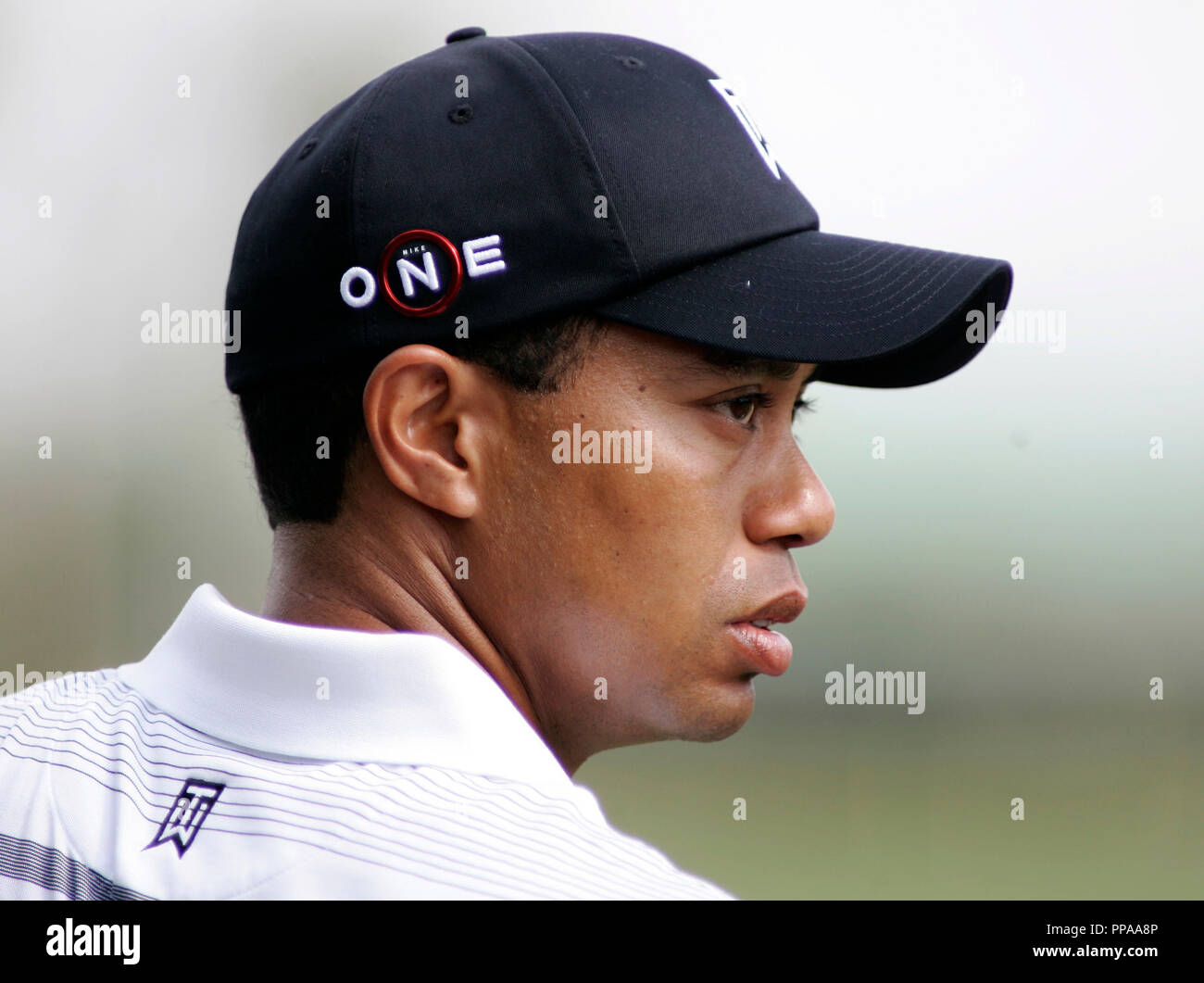 Tiger Woods competing in round one of the World Golf Championships - CA ...