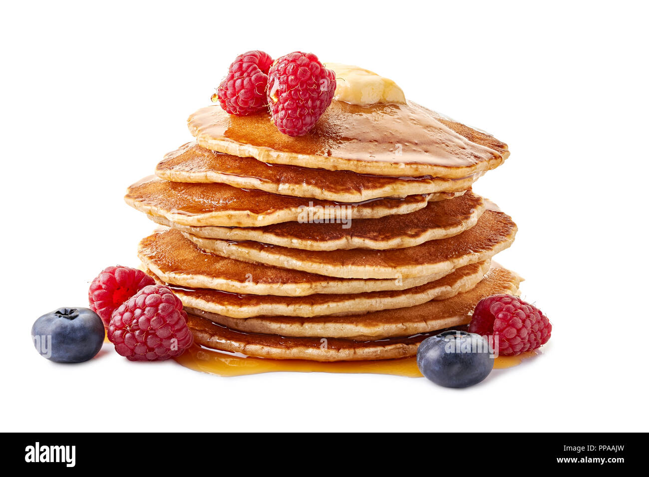 Pancake Stack White Background