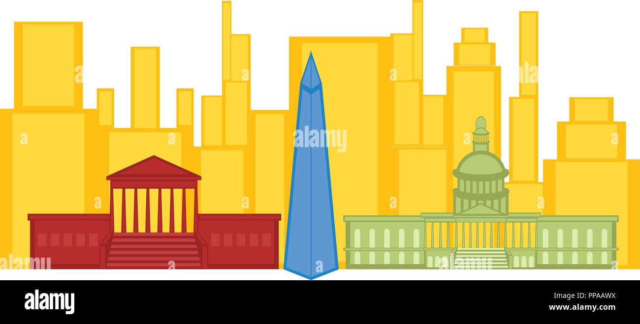 Washington sky view Stock Vector Images - Alamy