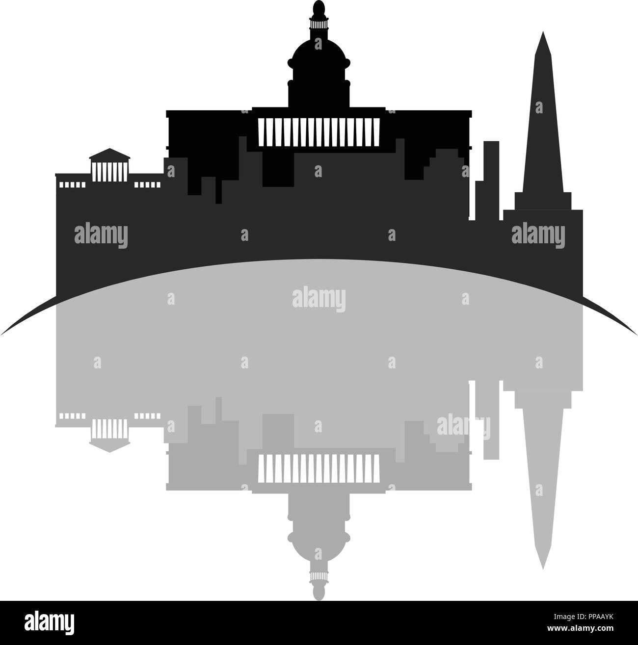 Washington sky view Stock Vector Images - Alamy