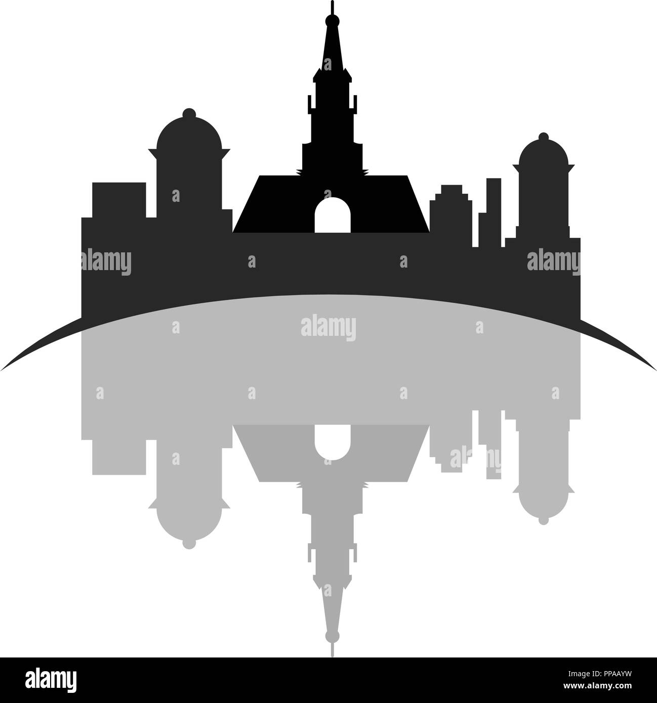 Isolated cityscape of Cartagena Stock Vector Image & Art - Alamy