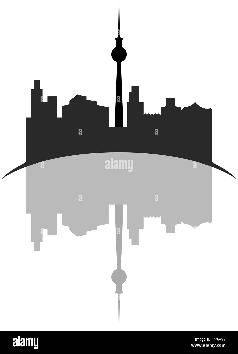 Toronto skyline vector Black and White Stock Photos & Images - Alamy