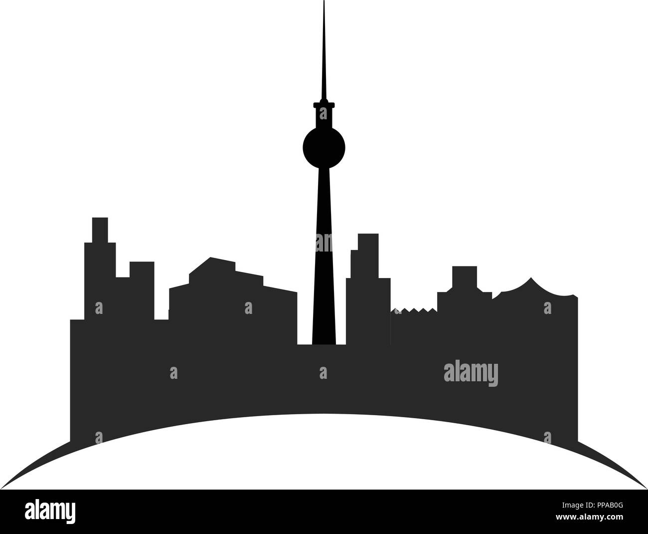 Black and white toronto Stock Vector Images - Alamy
