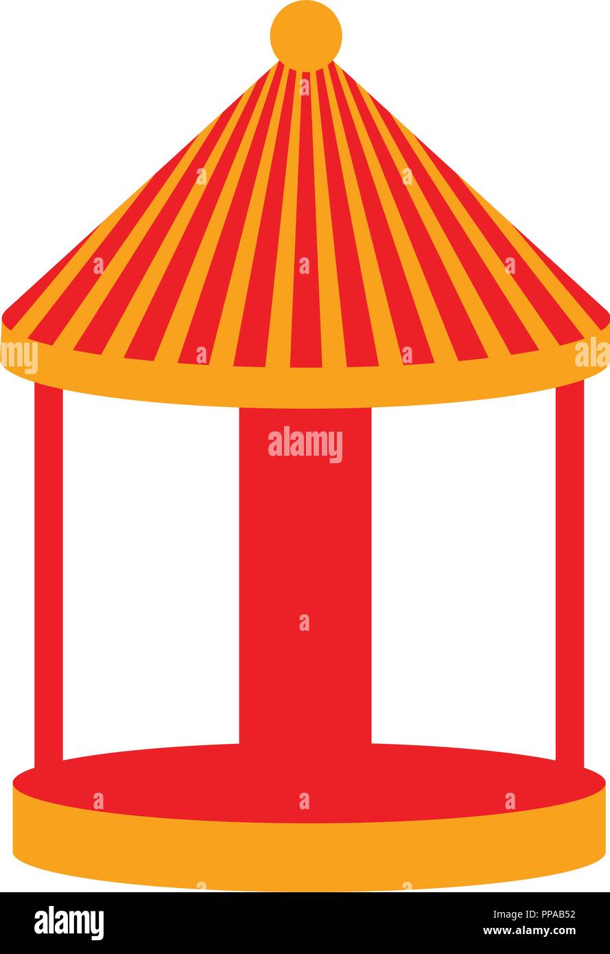 Isolated empty carnival carousel icon Stock Vector Image & Art - Alamy