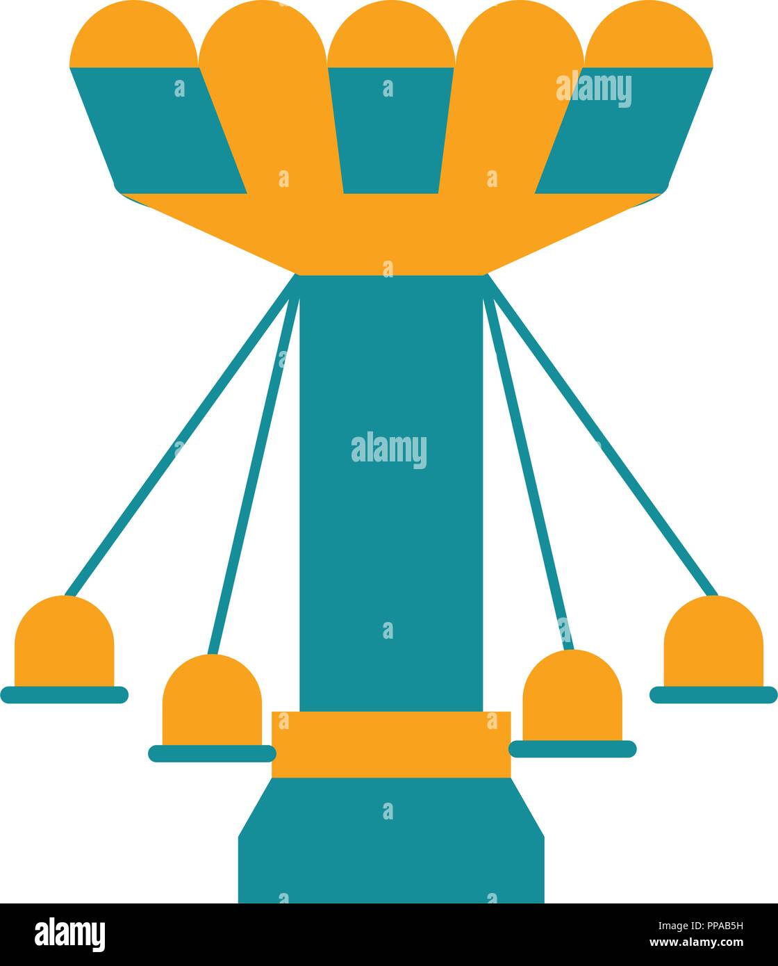 Isolated theme park attraction Stock Vector Image & Art - Alamy