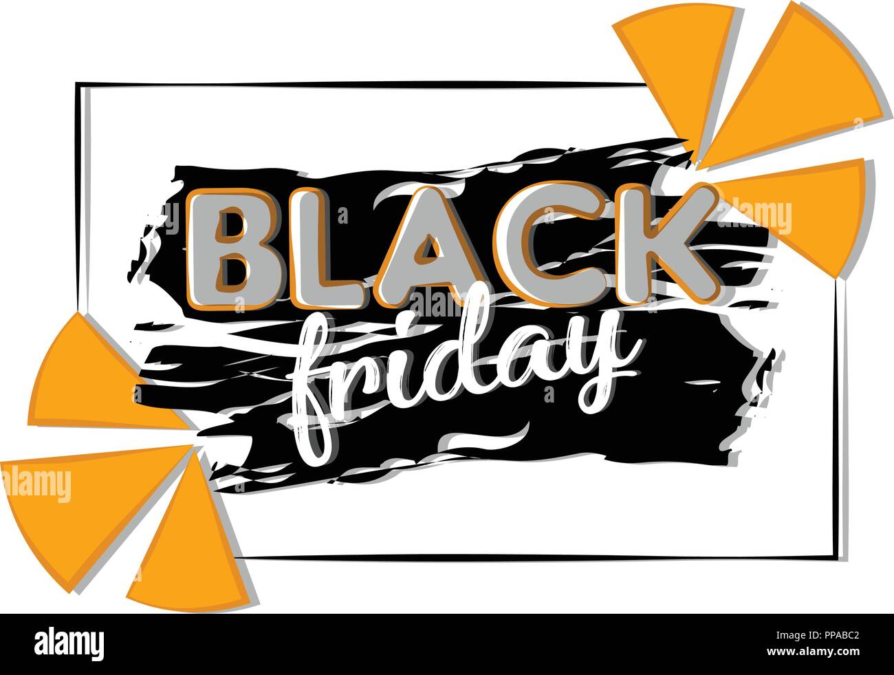 Isolated retro black friday label Stock Vector Image & Art - Alamy