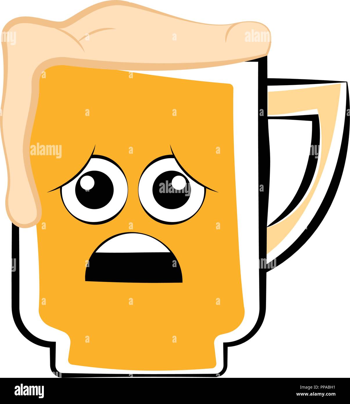 Colored sad beer mug icon Stock Vector Image & Art - Alamy