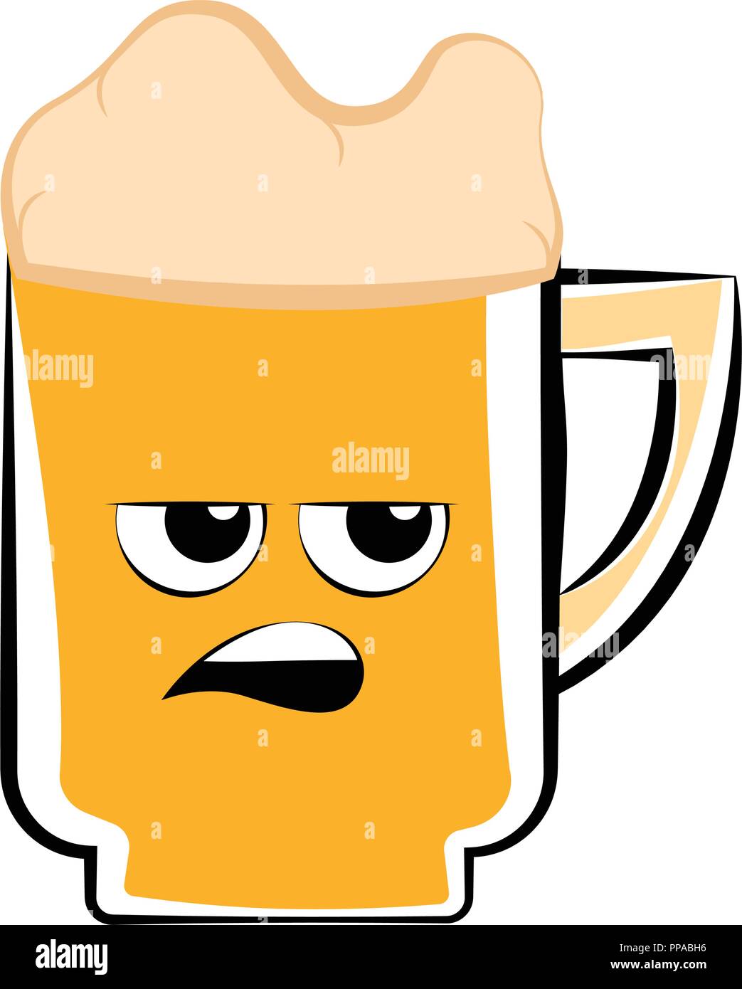 Colored angry beer mug icon Stock Vector Image & Art - Alamy