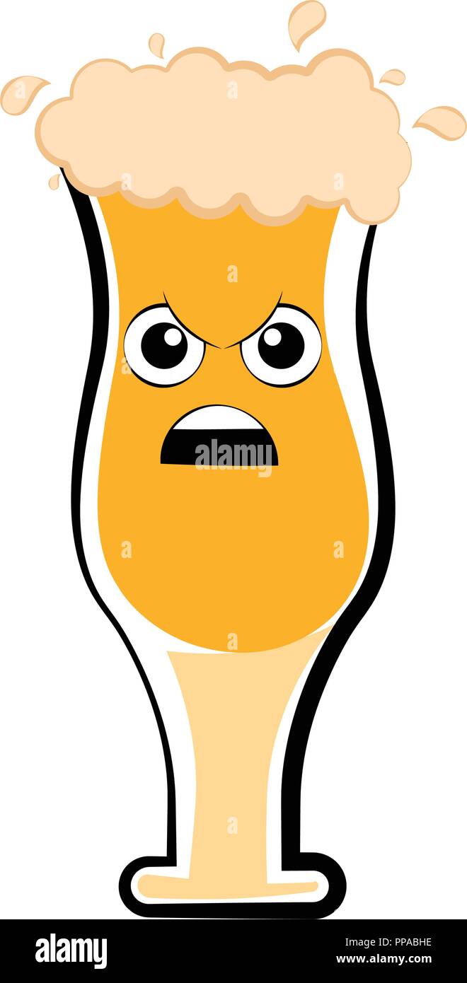 Colored angry beer glass icon Stock Vector Image & Art - Alamy
