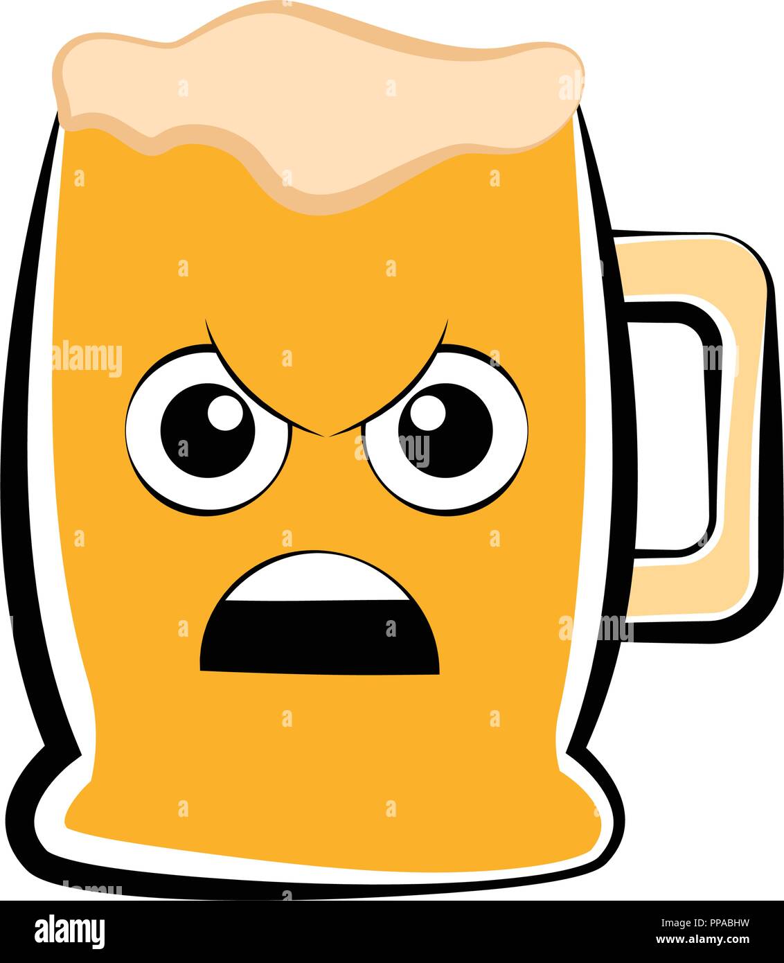 Colored angry beer mug icon Stock Vector Image & Art - Alamy
