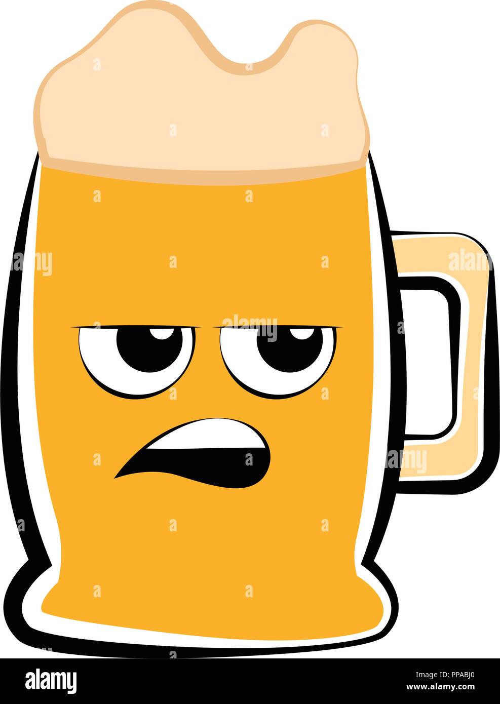 Colored angry beer mug icon Stock Vector Image & Art - Alamy