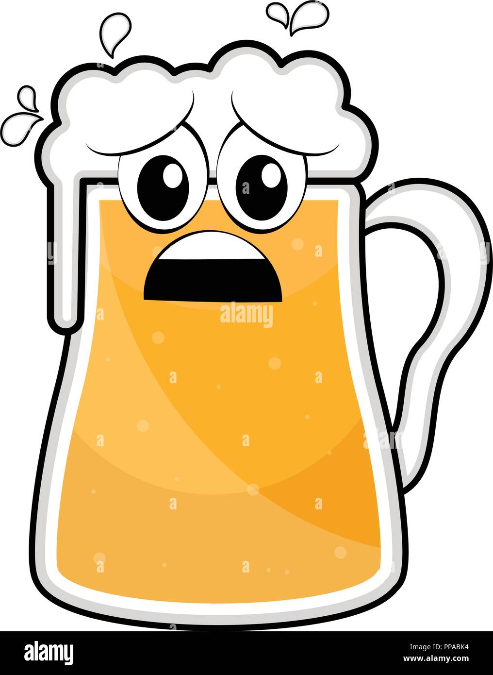 Colored sad beer mug icon Stock Vector Image & Art - Alamy