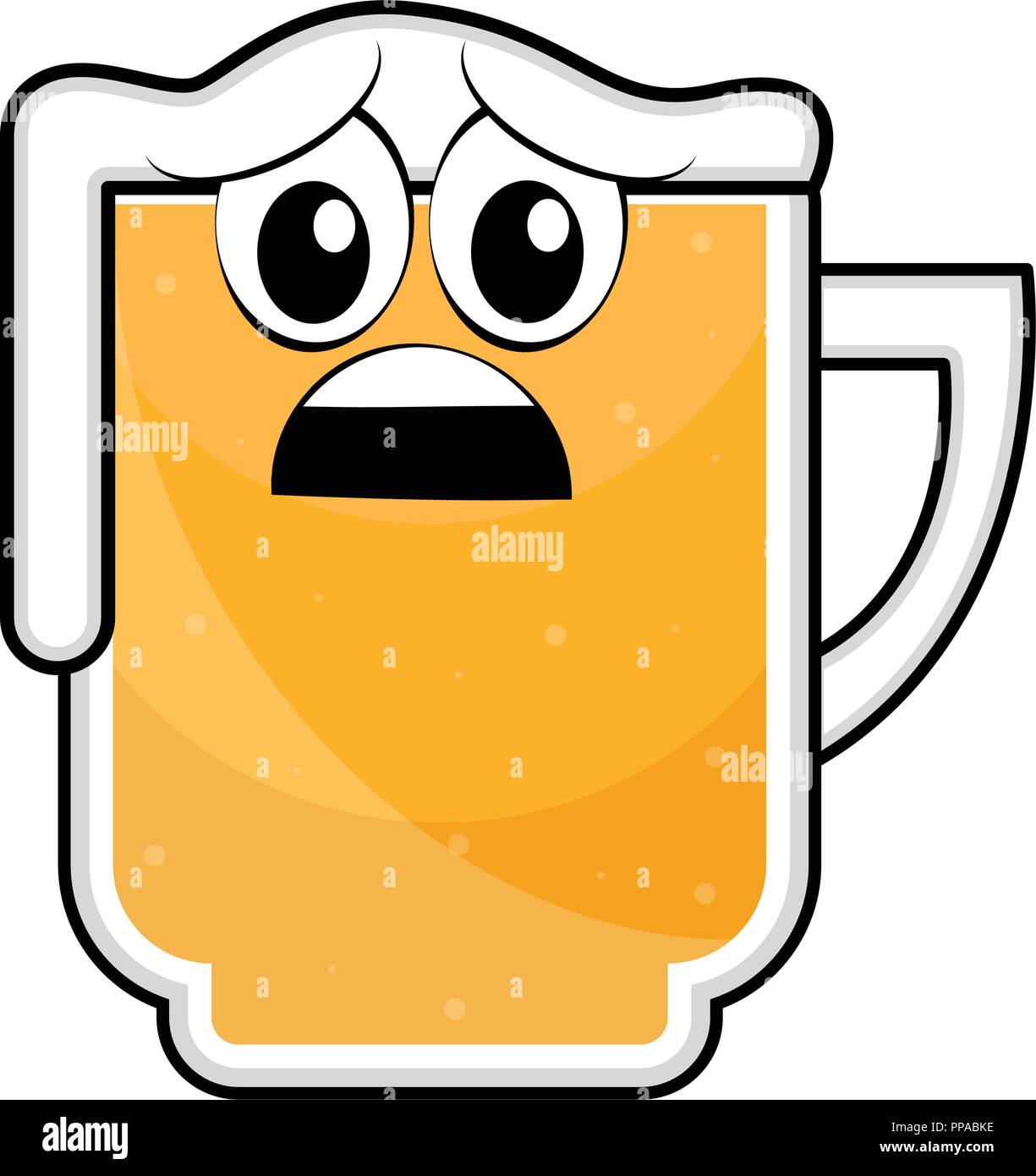 Colored sad beer mug icon Stock Vector Image & Art - Alamy