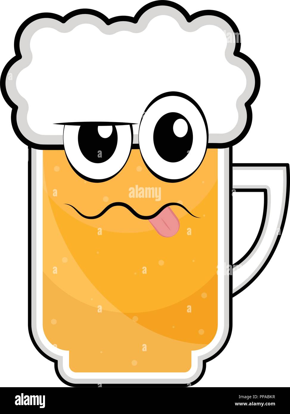Colored drunk beer mug icon Stock Vector Image & Art - Alamy