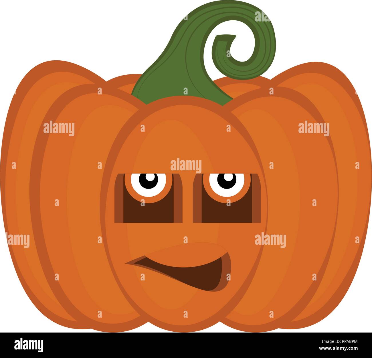 Happy Halloween pumpkin cartoon character Stock Vector Image & Art - Alamy