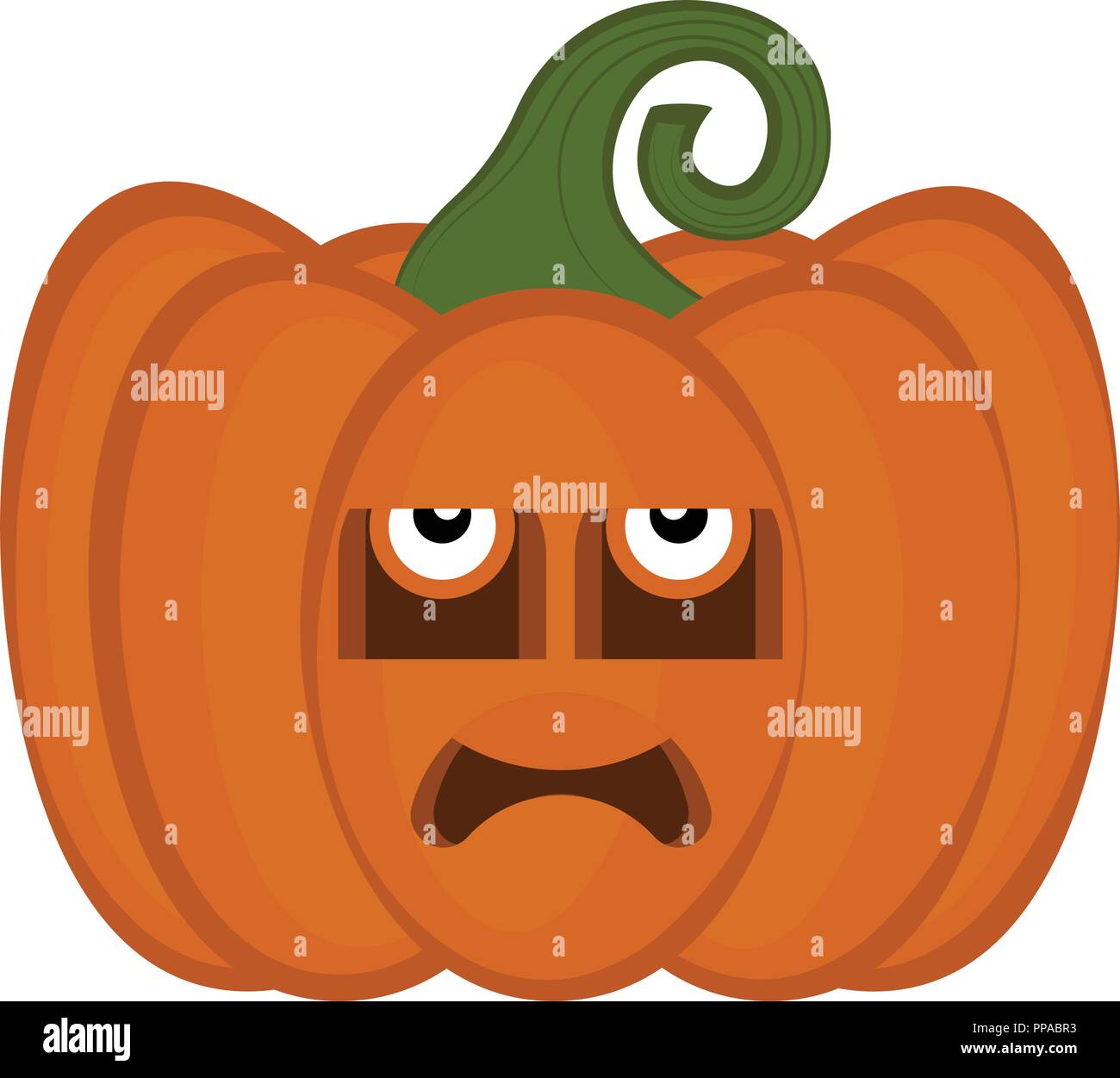 Angry halloween pumpkin cartoon character Stock Vector Image & Art - Alamy