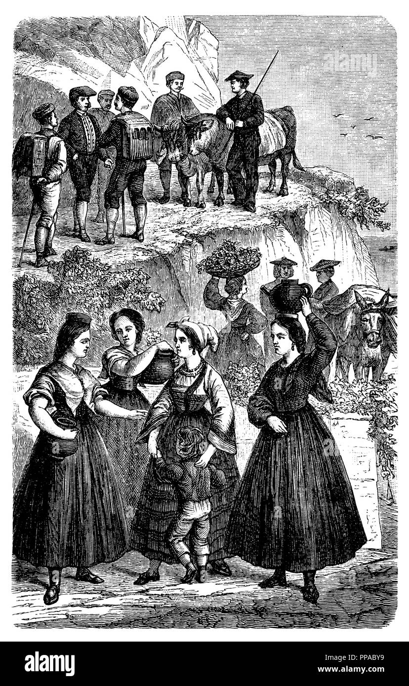 Costumes of the Basques Stock Photo - Alamy