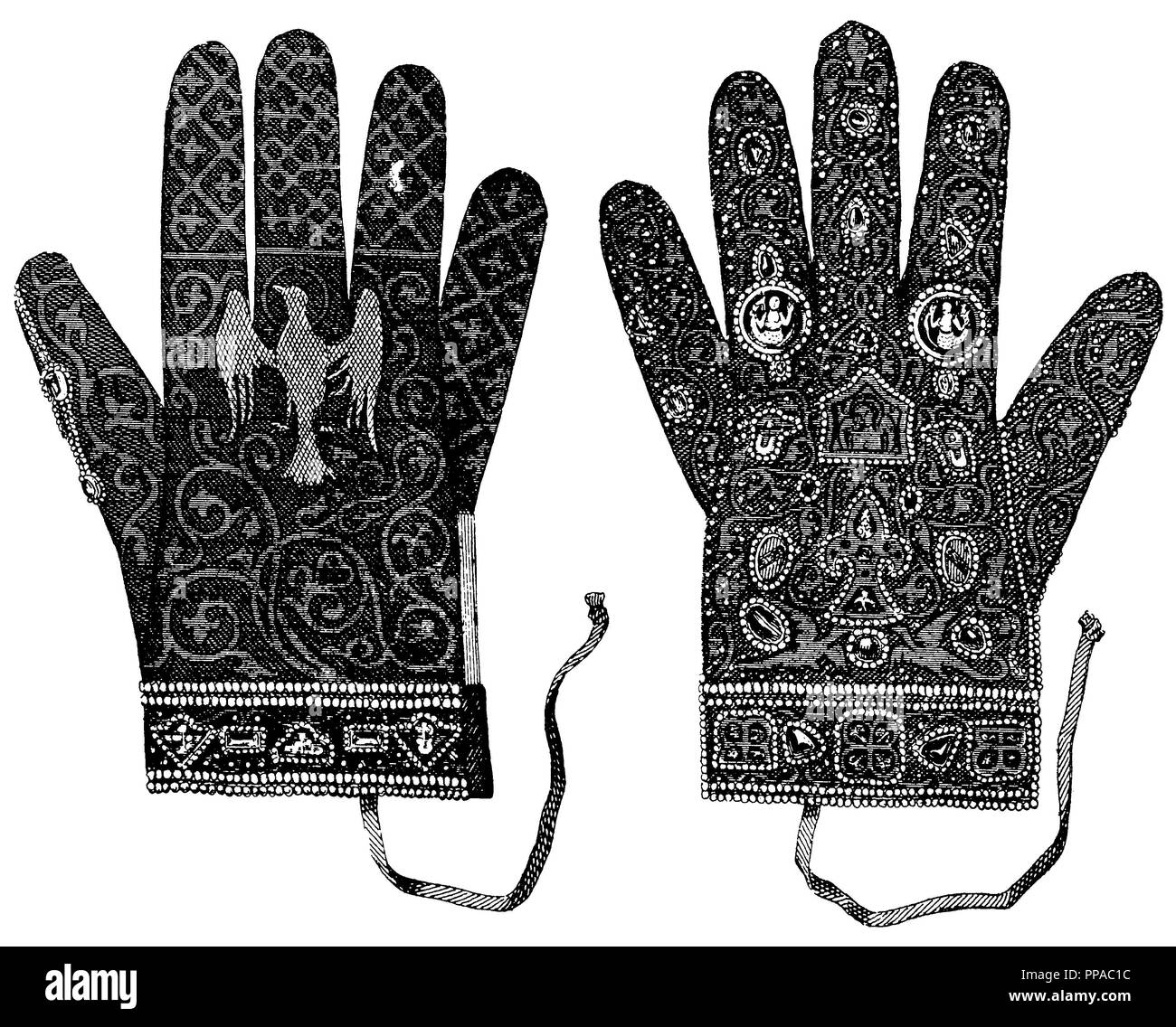 Roman Emperor of the German Nation: Imperial Gloves Stock Photo - Alamy