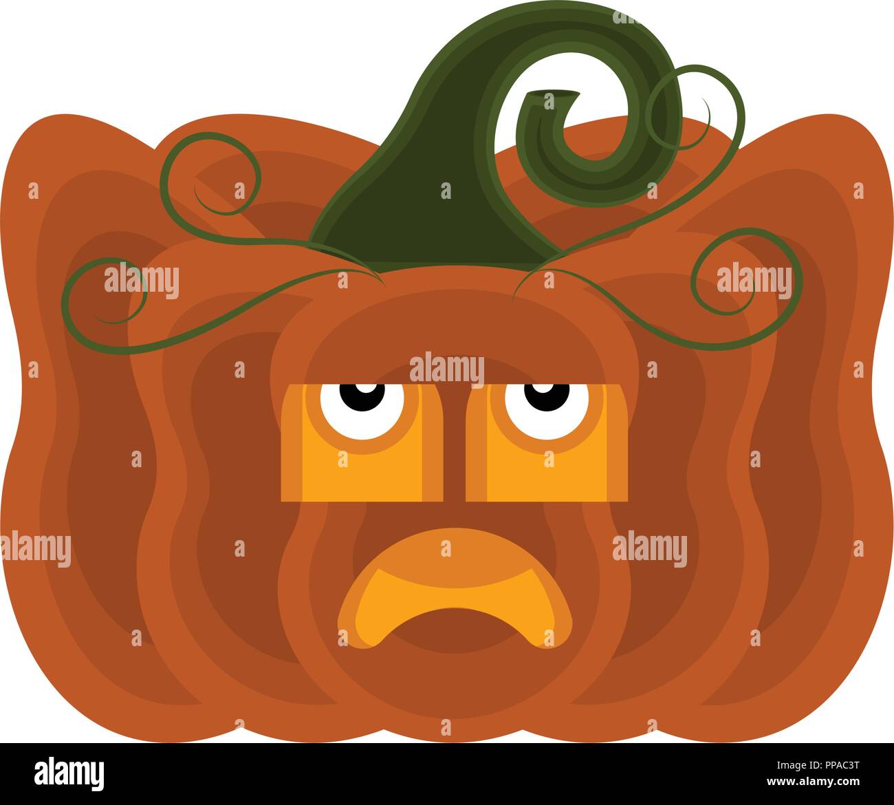 Angry halloween pumpkin cartoon character Stock Vector Image & Art - Alamy