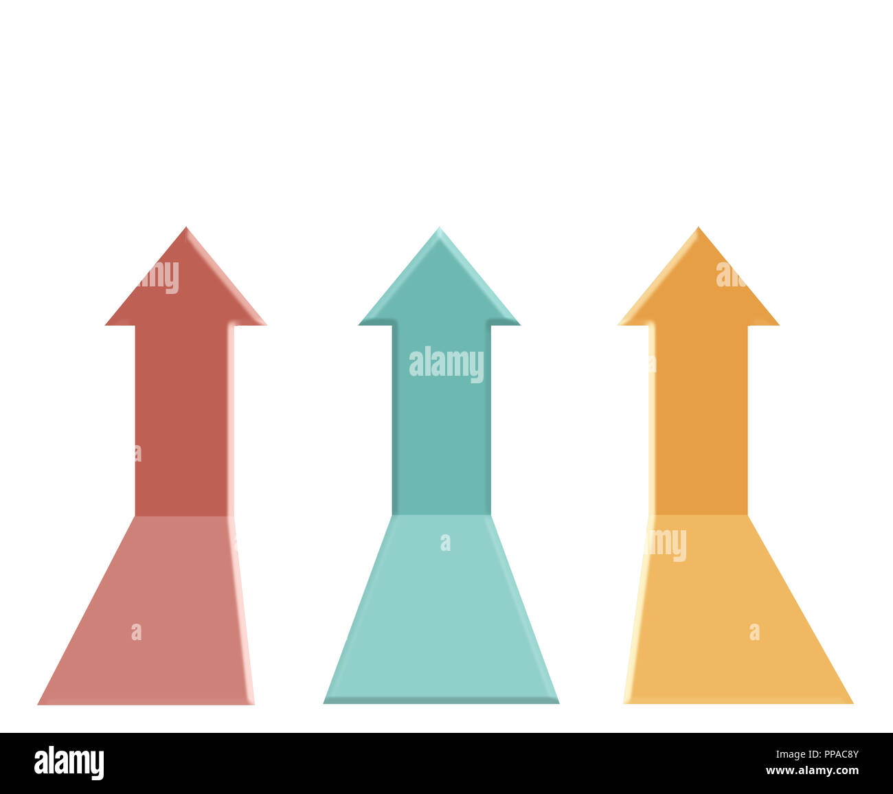 Arrows point the way Stock Photo - Alamy