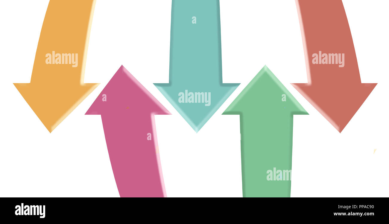 Arrows point the way Stock Photo - Alamy