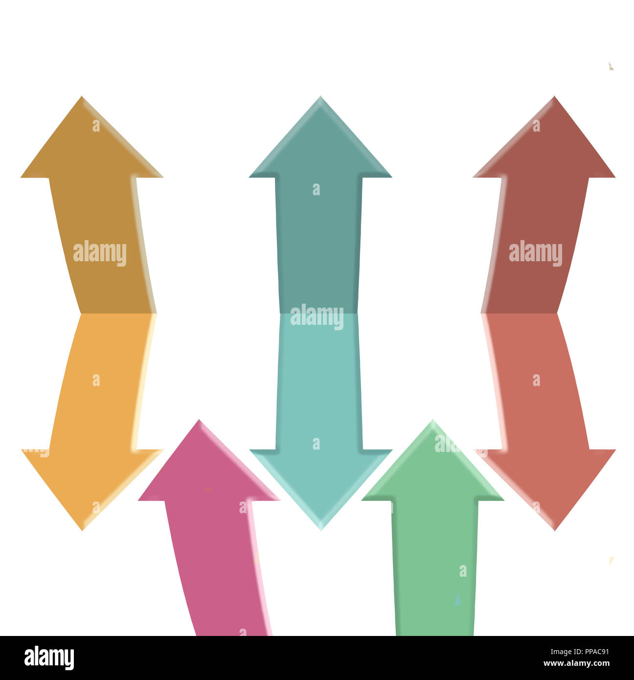 Arrows point the way Stock Photo - Alamy