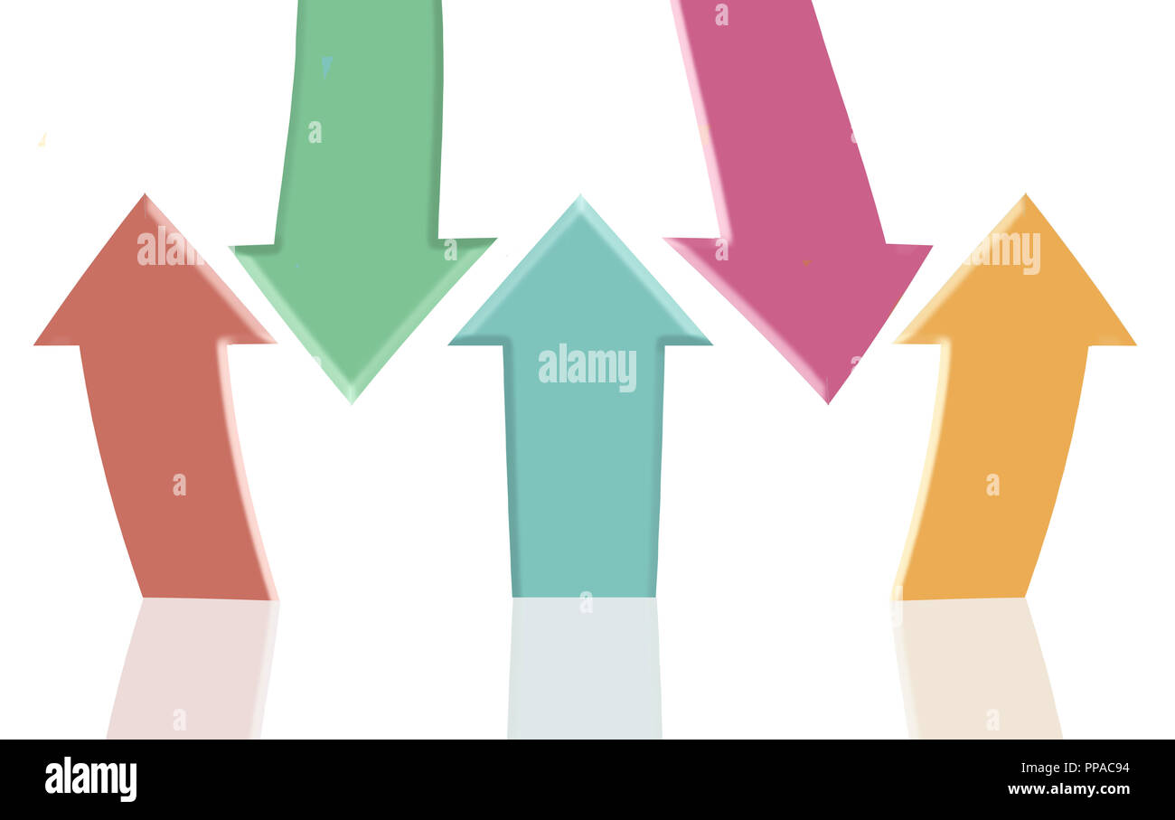 Arrows point the way Stock Photo - Alamy