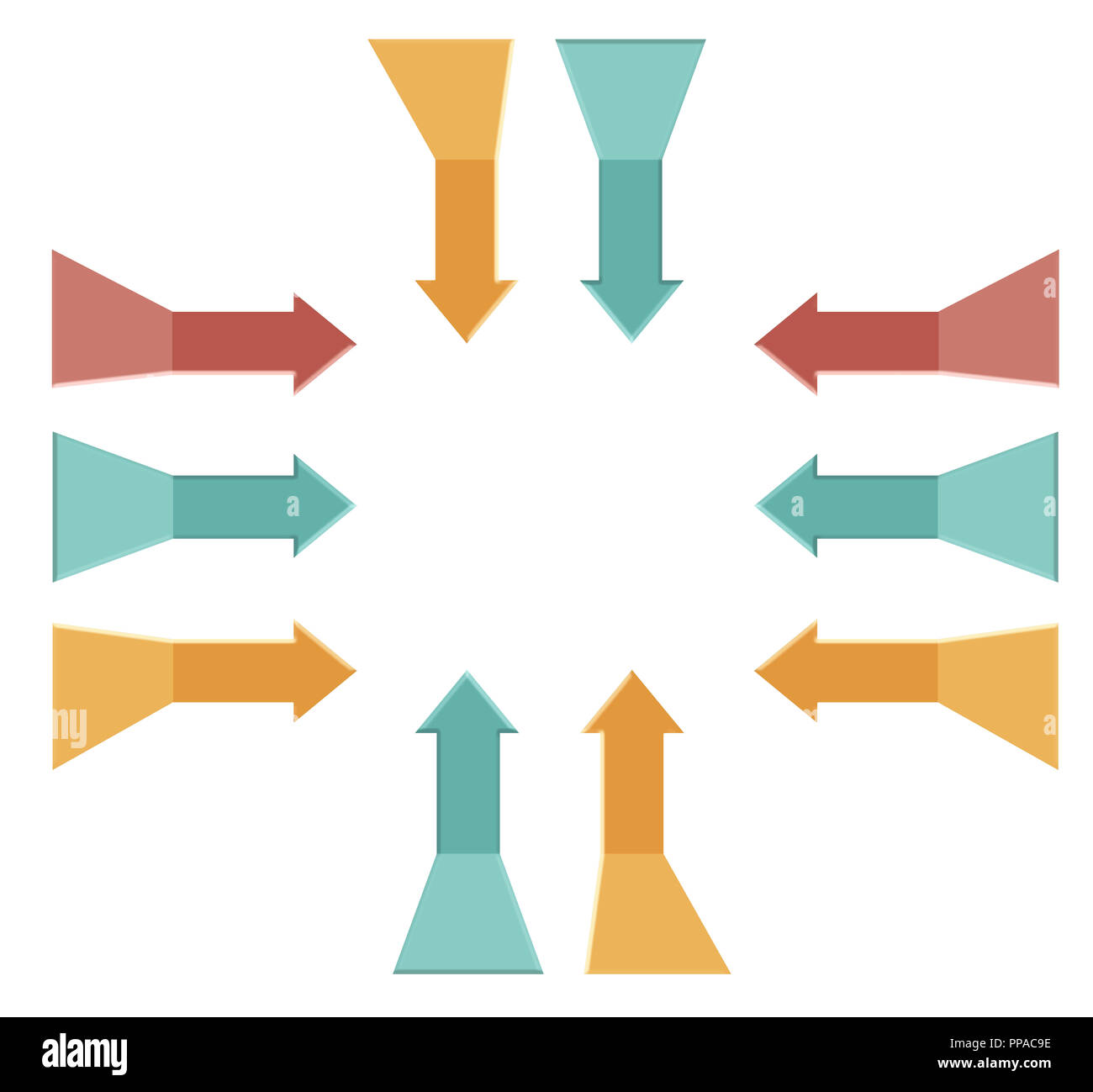 Arrows point the way Stock Photo - Alamy