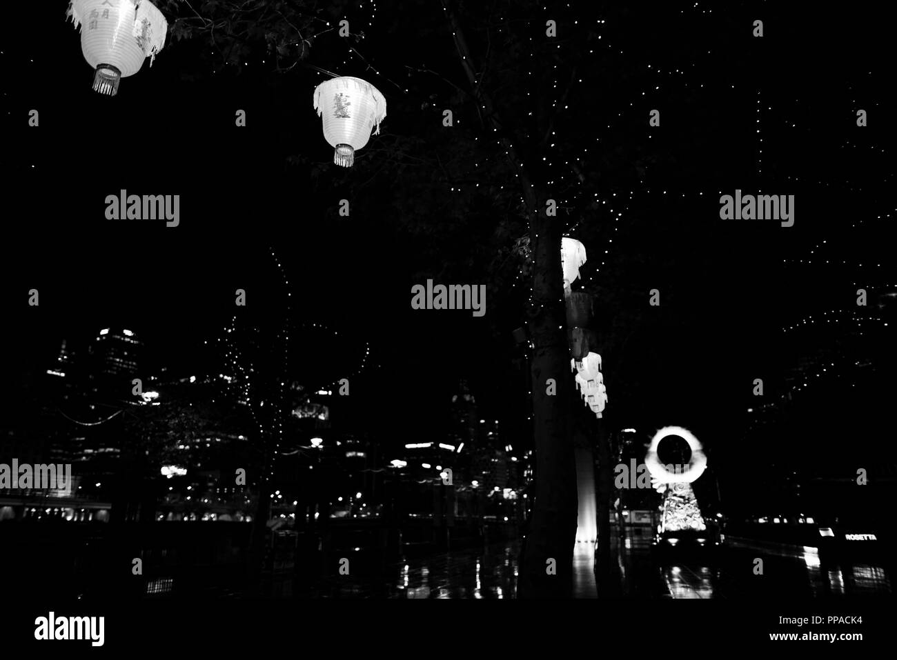 Night time scenes of Melbourne VIC, Australia Stock Photo - Alamy