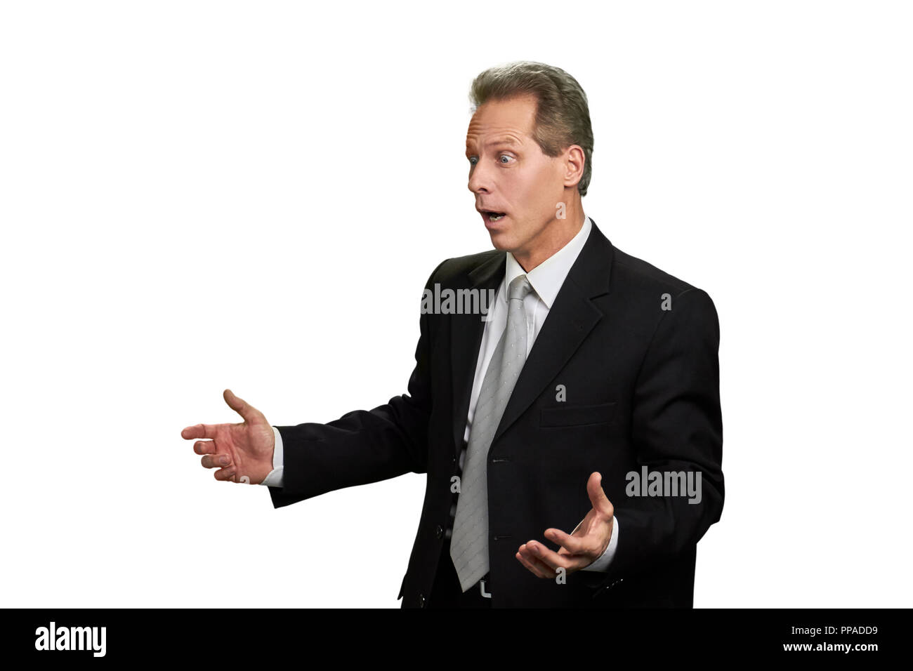 Shocked middle aged businessman hi-res stock photography and images - Alamy