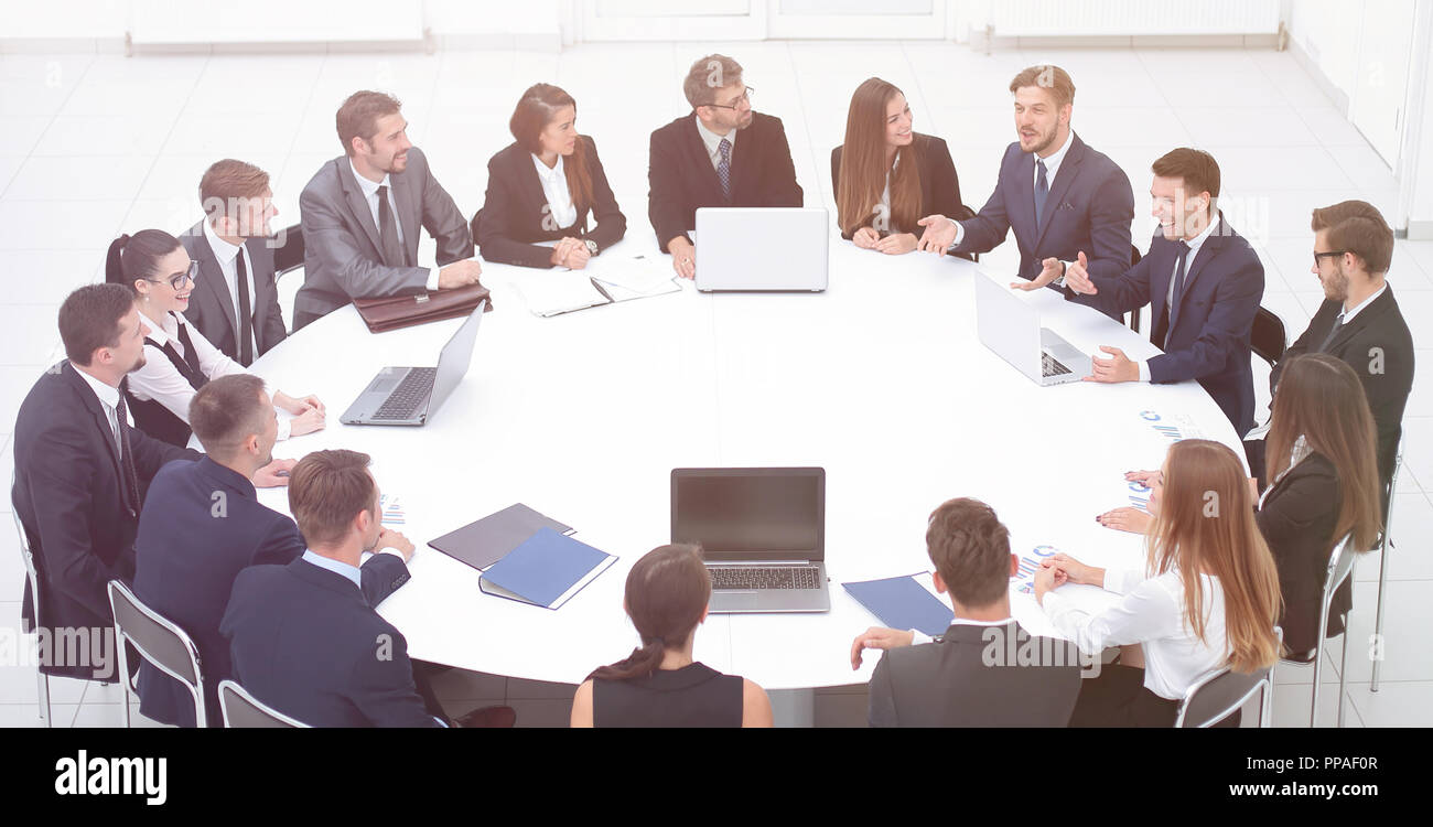 meeting business partners in the conference room Stock Photo - Alamy