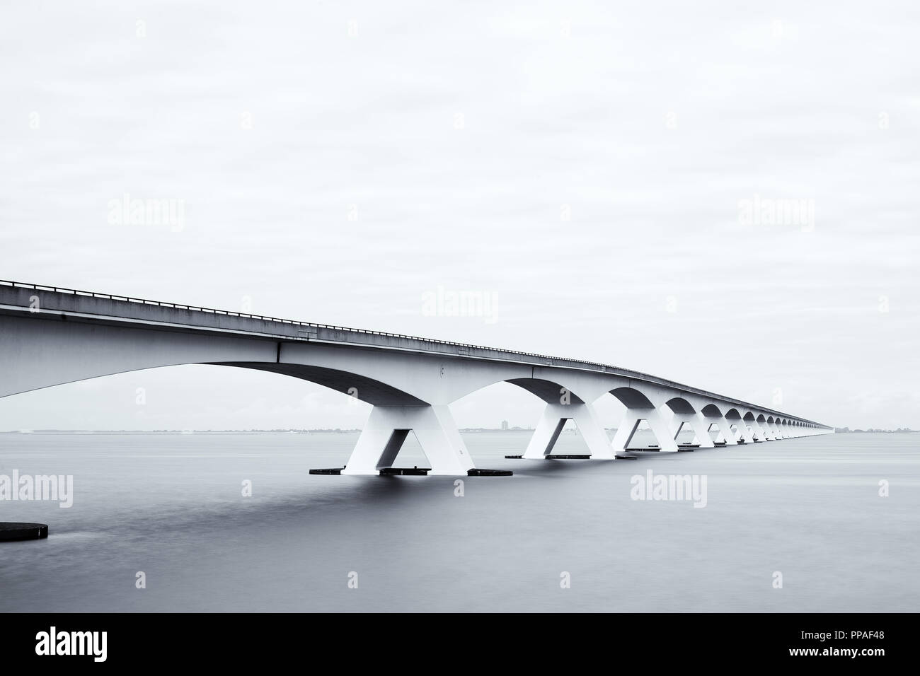 Zeeland bridge, the longest bridge in the Netherlands Stock Photo - Alamy