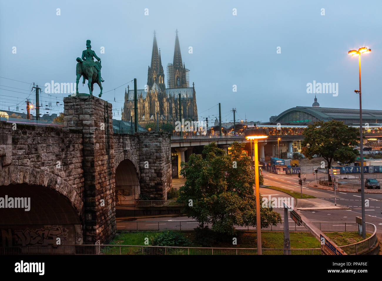 Cologne in the early morning hour Stock Photo - Alamy