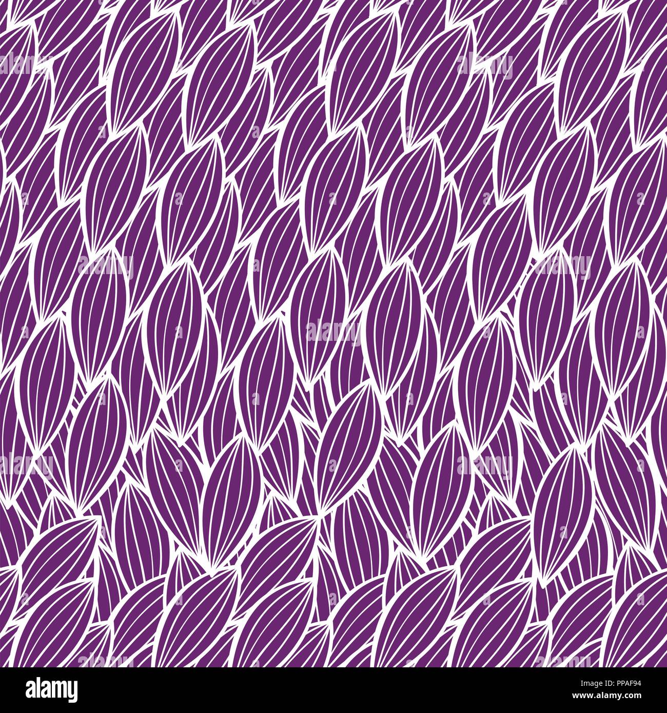 Vector seamless floral background pattern in white and purple Stock ...