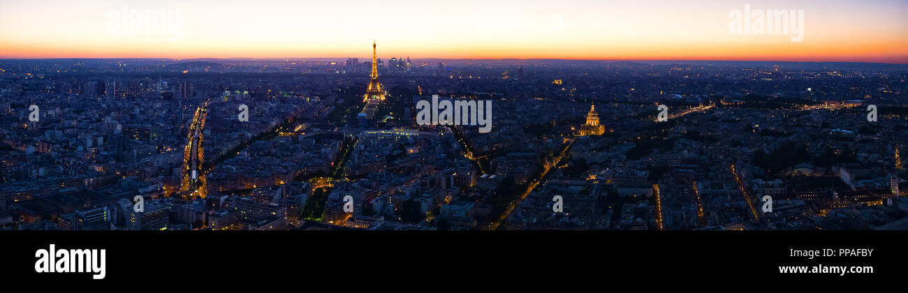 PANORAMIC VIEW OF PARIS Stock Photo - Alamy