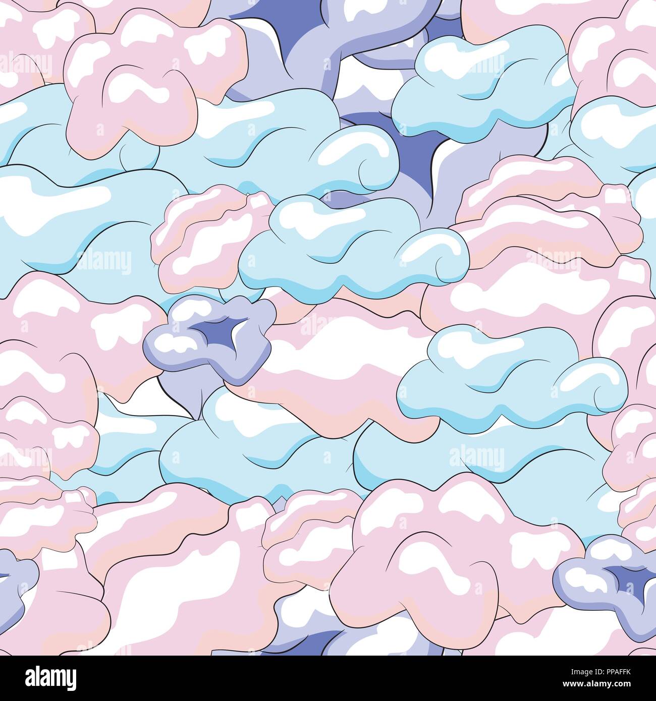 Cloud sky pink Stock Vector Images - Alamy