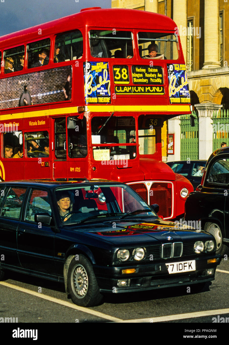 Famous now discontinued AEC Routemaster Bus, Westminster, London ...