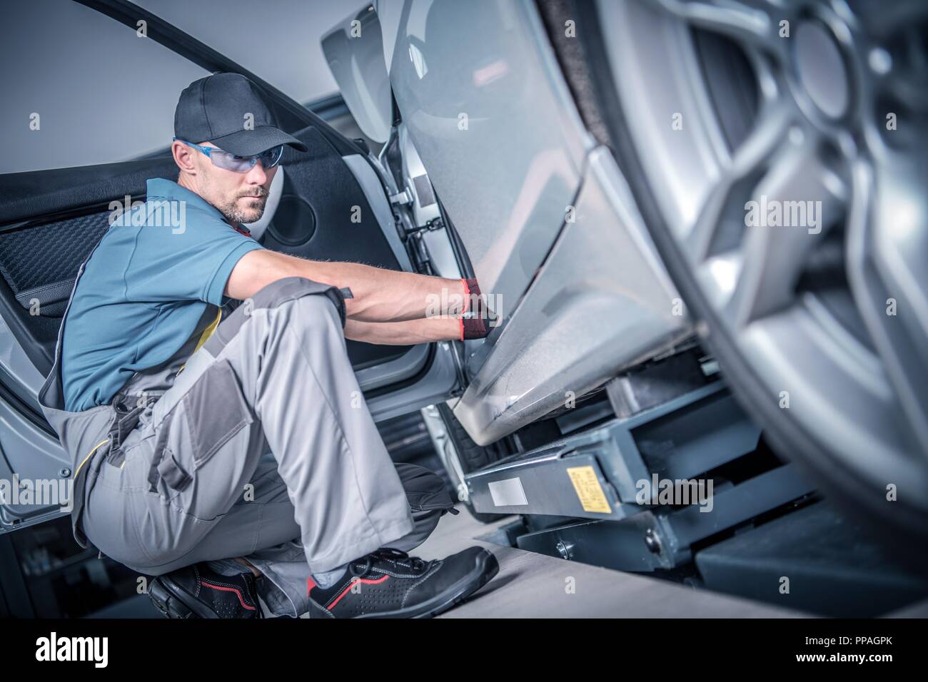 Car interior and mechanic hi-res stock photography and images - Alamy