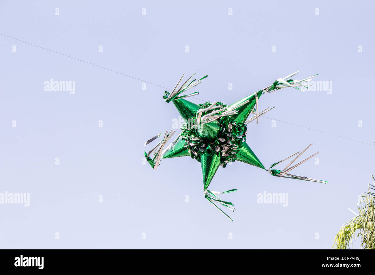 beautiful green metallic piñata Stock Photo - Alamy