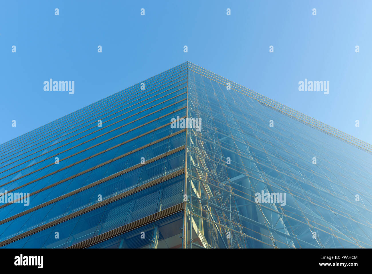 Glass Facade, Stadttor, City Gate Office Building, Duesseldorf ...
