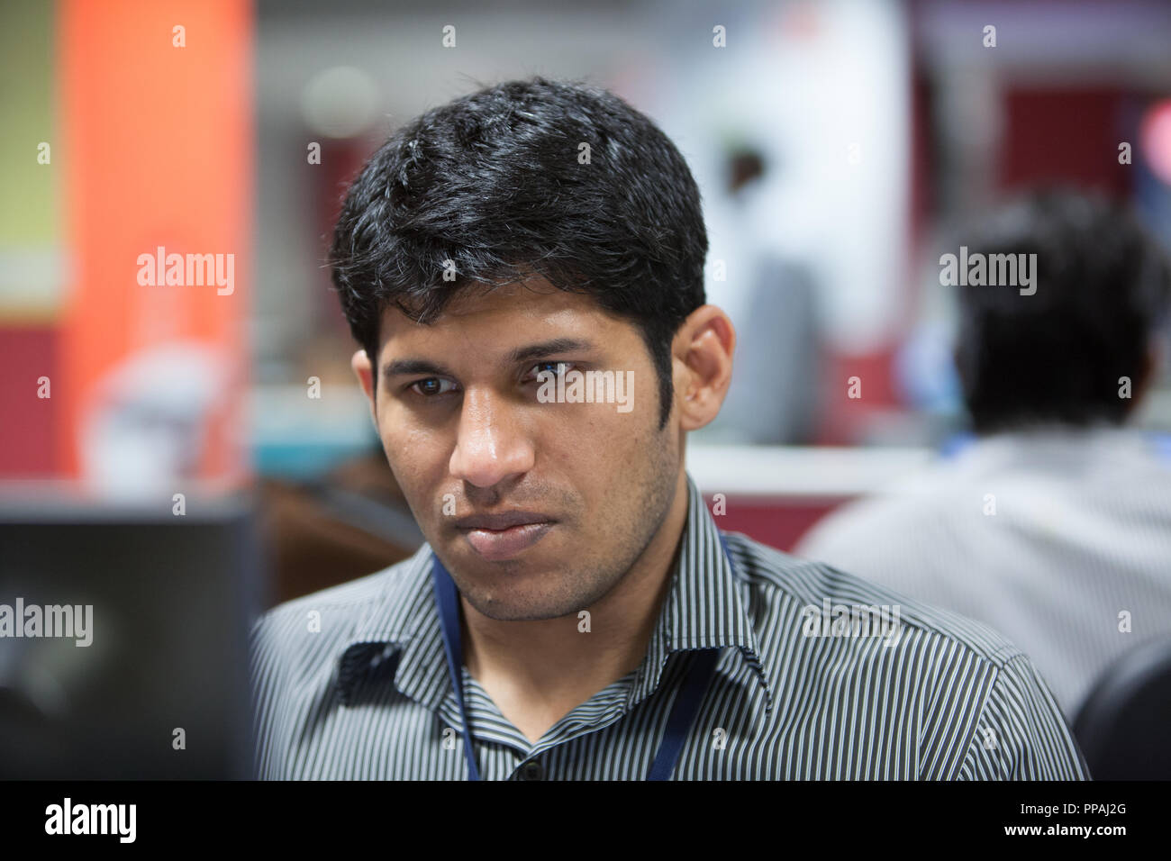 Call centre staff india hi-res stock photography and images - Alamy