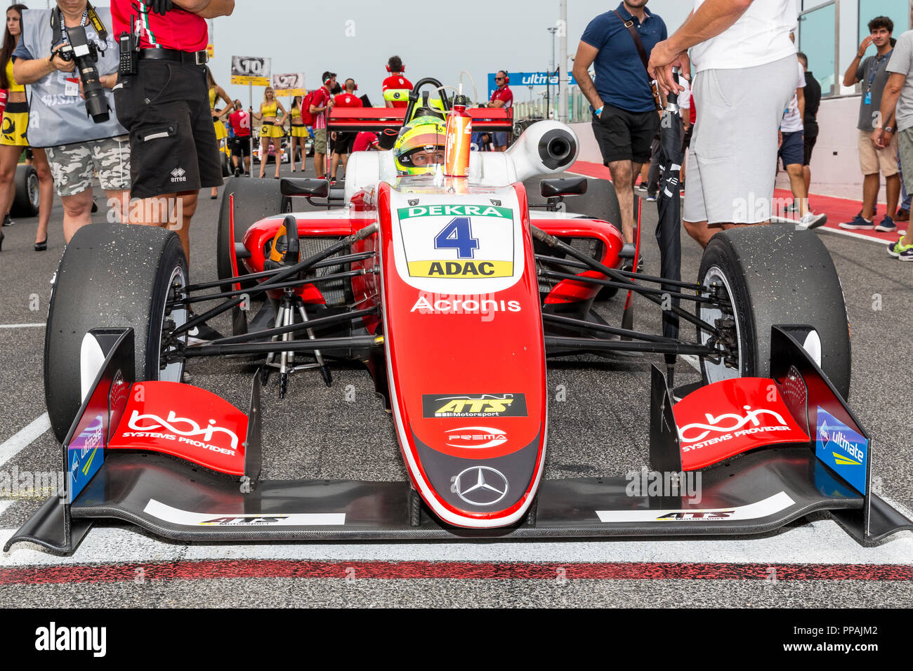 Misano Adriatico, Italy - August 25, 2018: A Dallara F317 – Mercedes ...