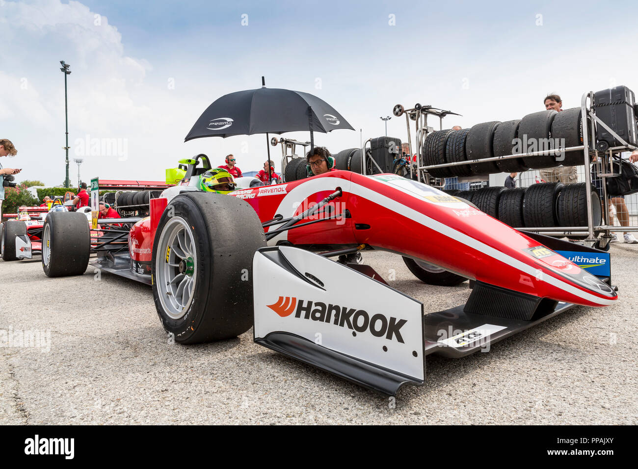 Misano Adriatico, Italy - August 25, 2018: A Dallara F317 – Mercedes ...