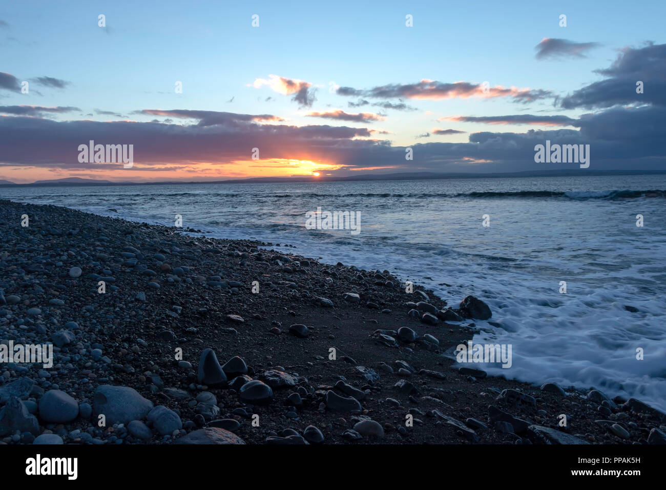 Sunset over the Killala Bay Stock Photo - Alamy